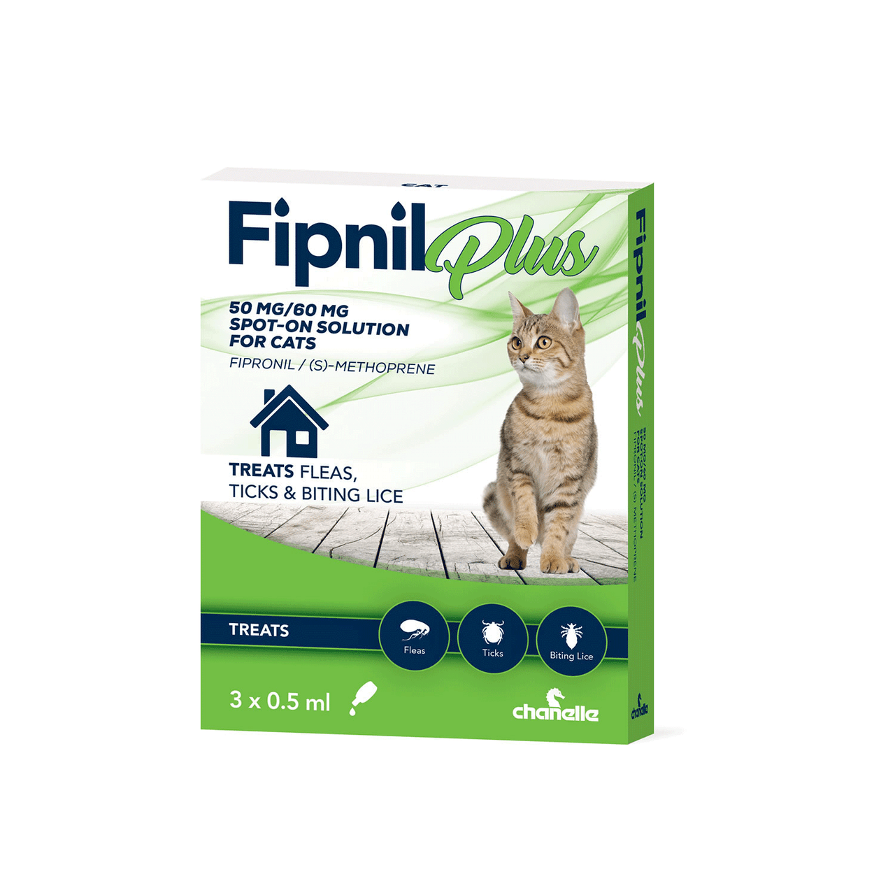 Fipnil Plus Spot-On Flea Treatment For Cats Pack of 3