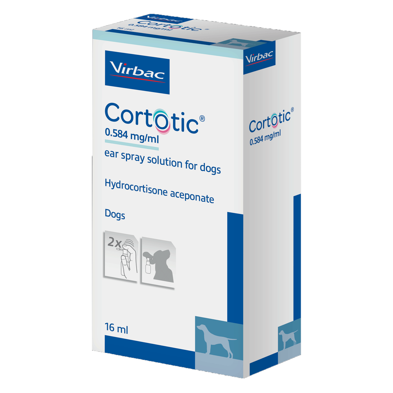 Virbac Cortotic Ear Spray Solution for Dogs 16ml