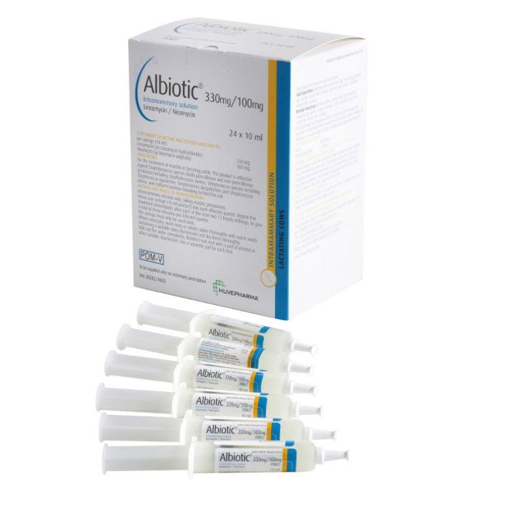 Albiotic 330mg/100mg Intramammary Solution (pack of 24)