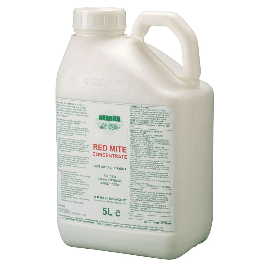 Barrier Red Mite Liquid Concentrate 5L