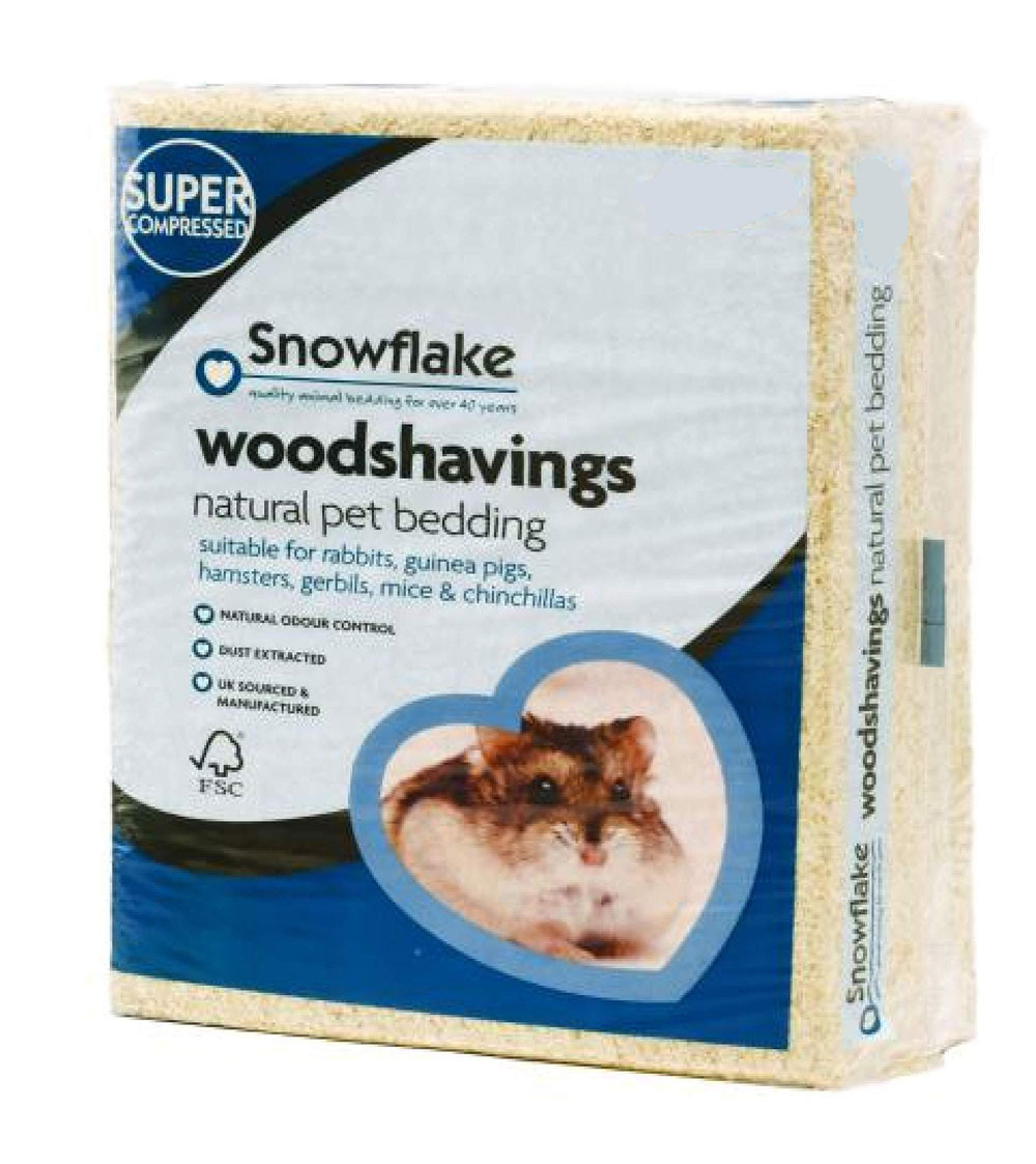 Snowflake Woodshavings Natural Pet Bedding for Small Pets