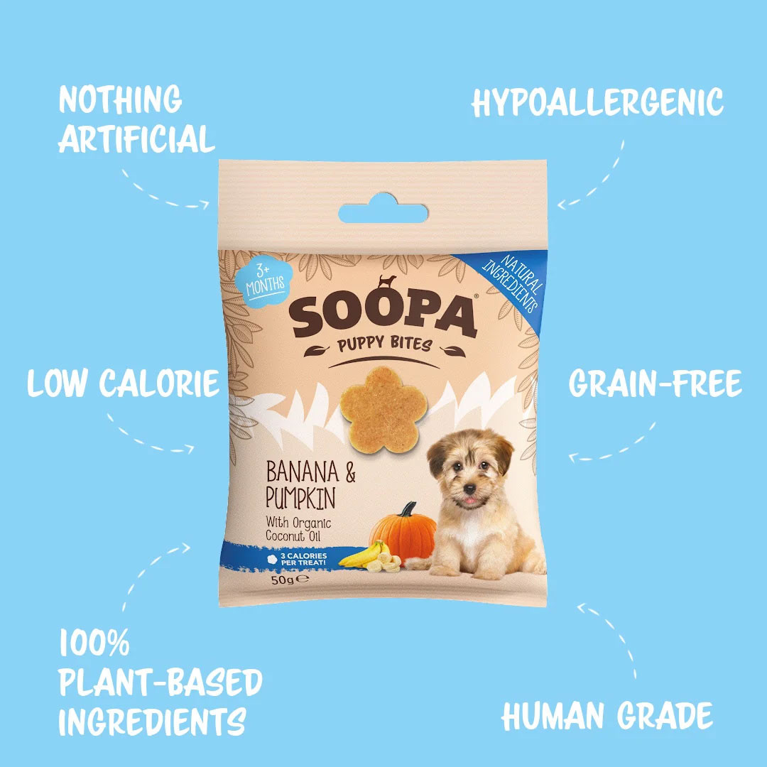 Soopa Puppy Bites Banana & Pumpkin