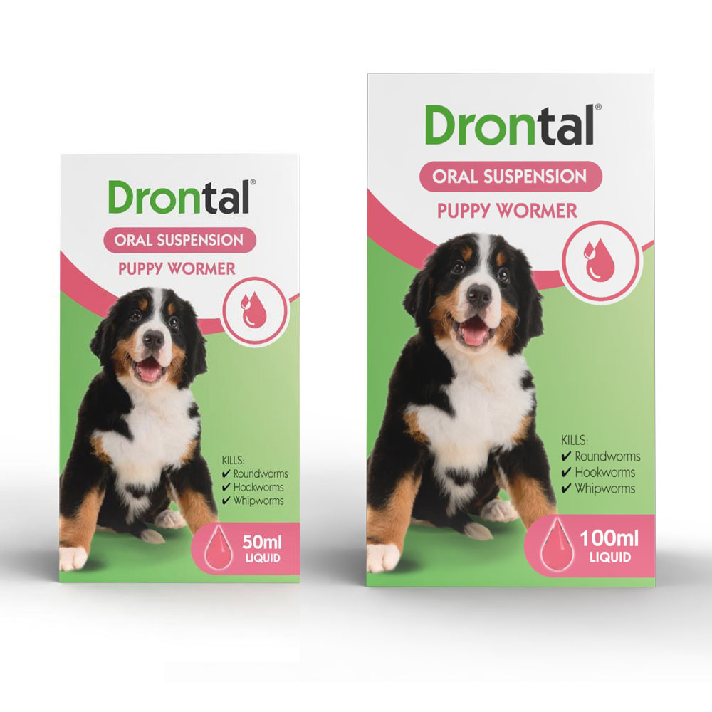 Drontal Puppy Suspension Liquid Wormer 50ml & 100ml