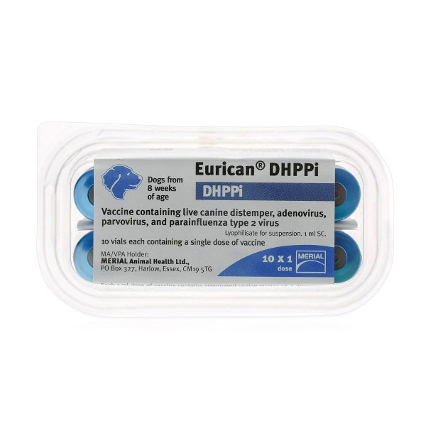 Eurican DHPPi Vaccine for dogs & puppies 10 Dose POM