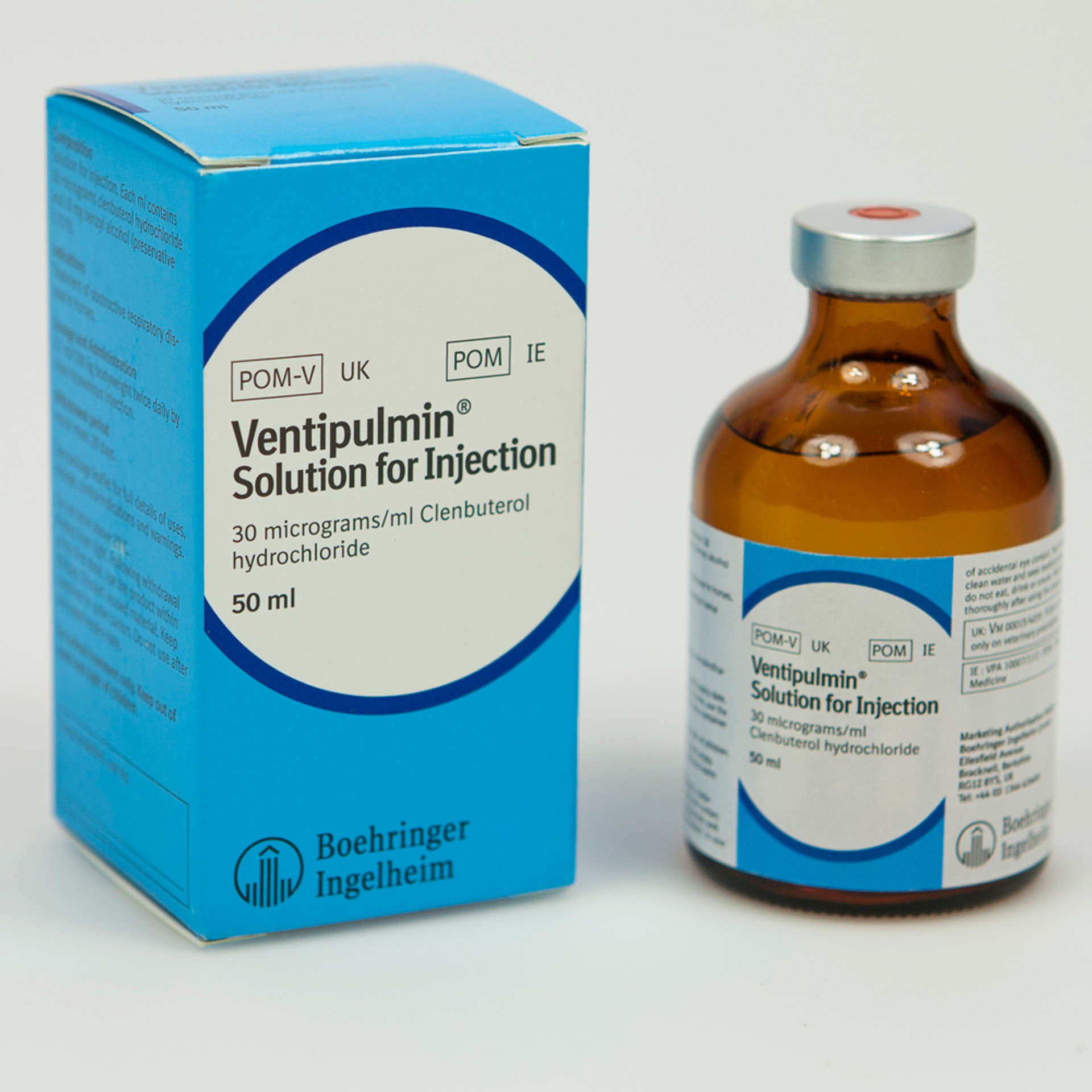 Ventipulmin 30 mcg/ml Solution for Injection for Horses 50ml
