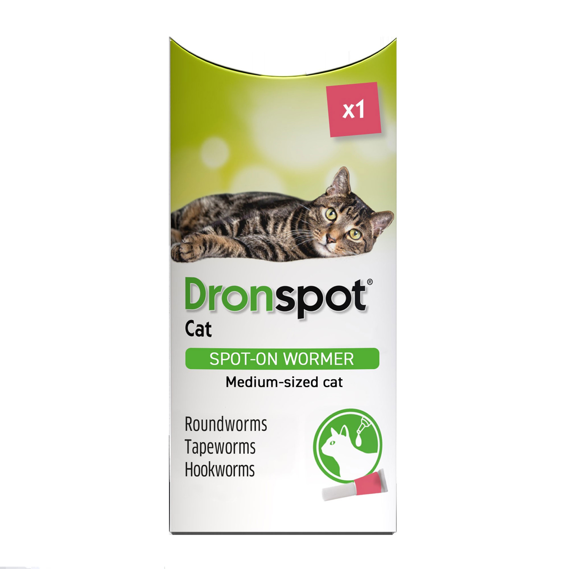 Dronspot Spot On Worming Solution For Medium Cats 2.5 to 5kg