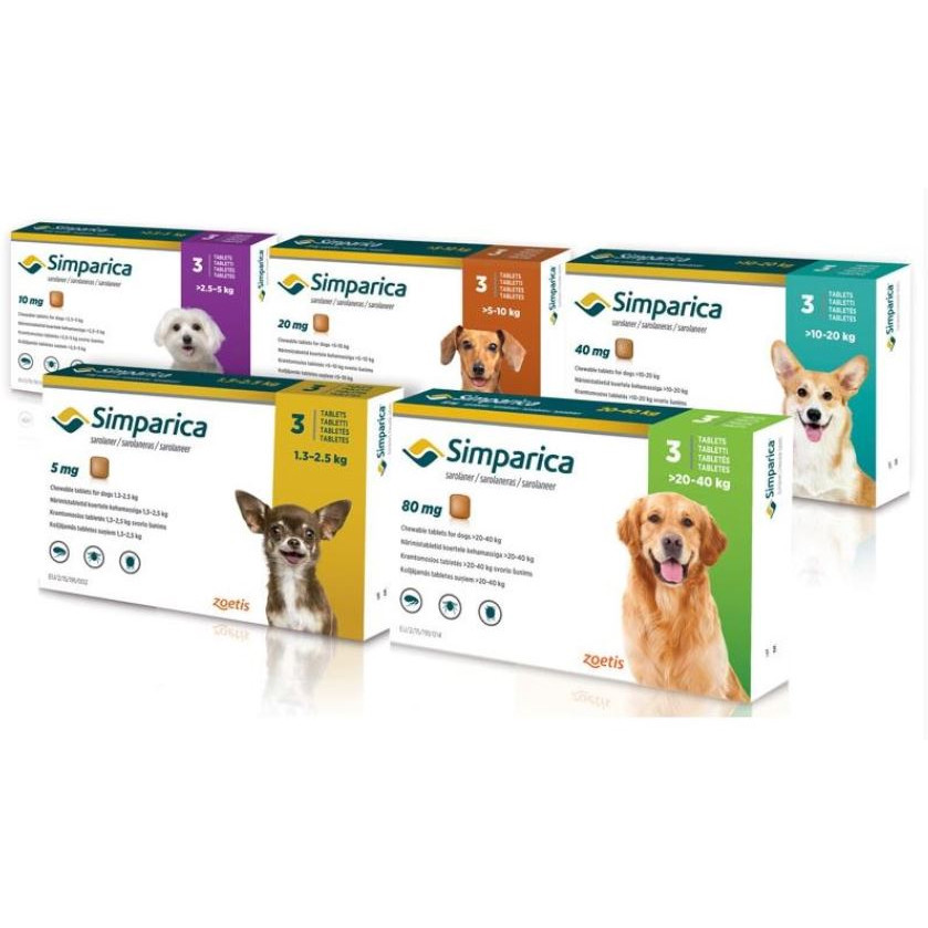Simparica Chewable Tablets For Dogs