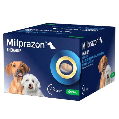 Milprazon 2.5mg/25mg Tablets for Small Dogs and Puppies