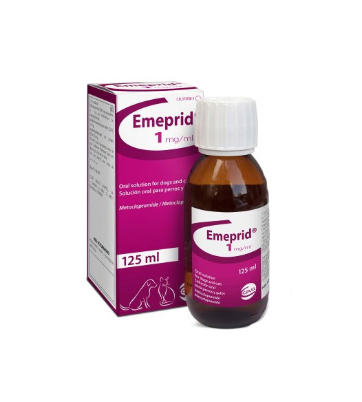 Emeprid 1mg/ml Oral Solution for dogs and cats 125ml POM