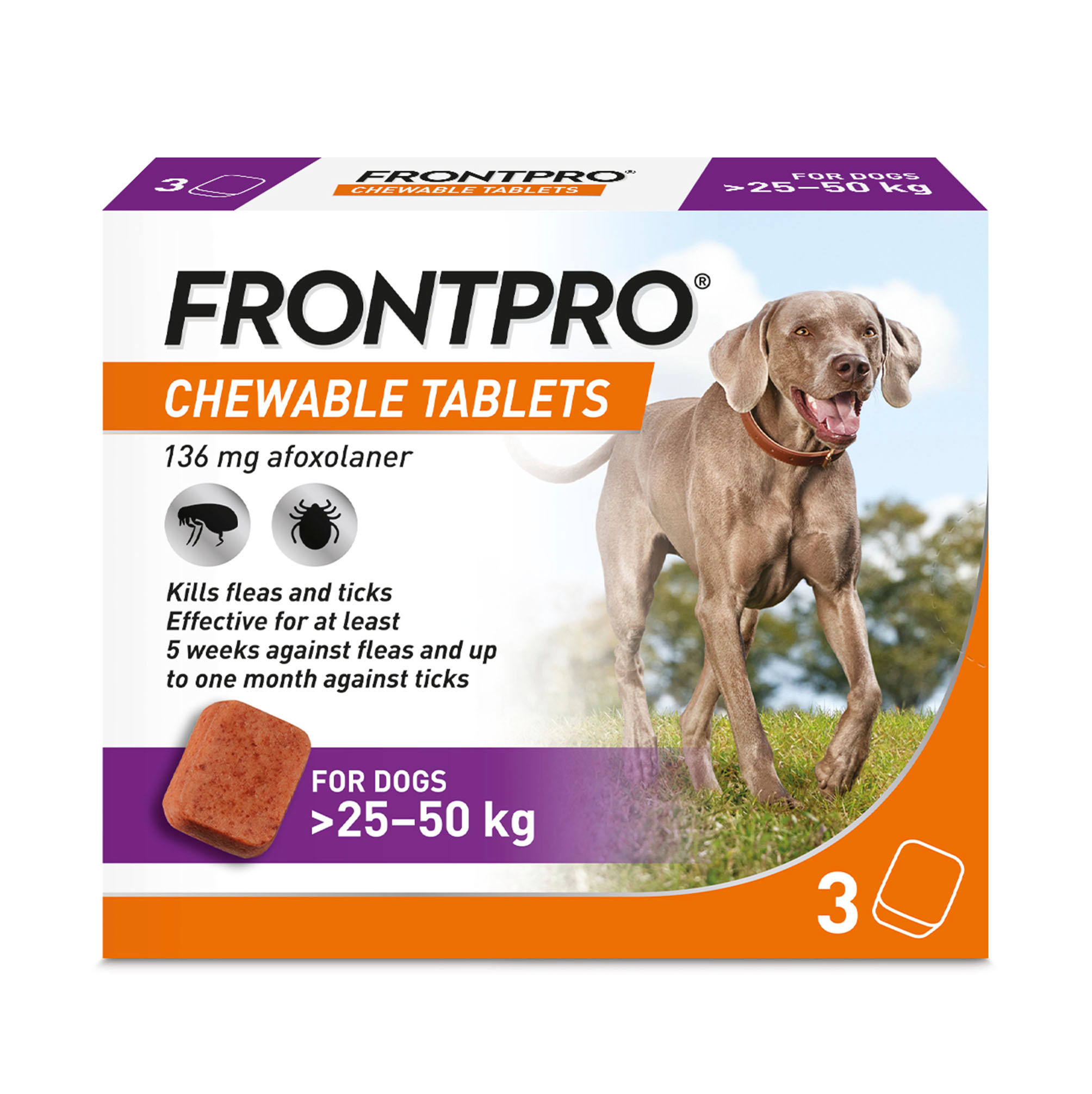 FRONTPRO Chewable Tablets Flea & Tick Treatment