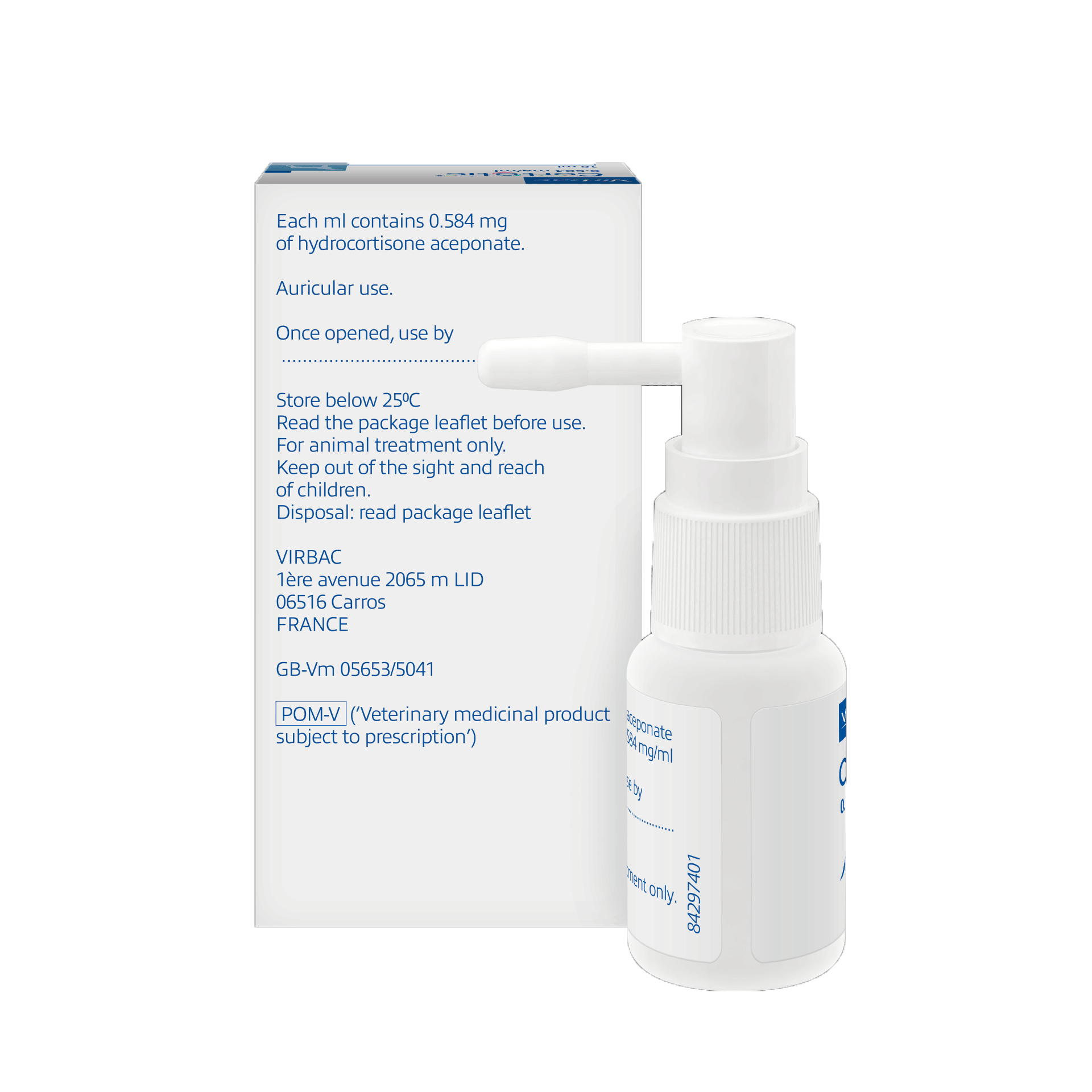 Virbac Cortotic Ear Spray Solution for Dogs 16ml