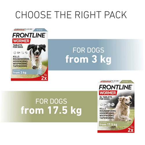 Frontline Wormer Tablets & XL Worming Tablets for Dogs 2