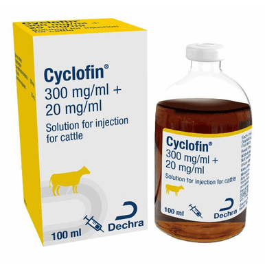 Cyclofin 300 mg/ml + 20 mg/ml Solution for Injection