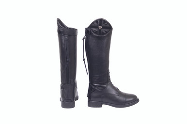 "Equestrian Union Jack Riding Boots - Style & Comfort"
