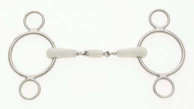 'Flexi Peanut Joint Snaffle: Gentle Bit for Young or Sens'