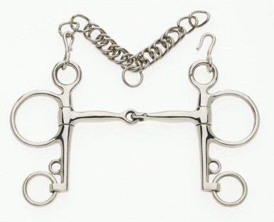 Pelham Bit - Exerts Pressure on Mouth - Ideal for Two Reins