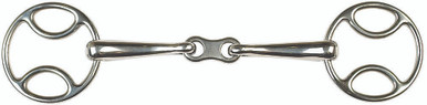 "Fulmer French Link Snaffle Bit - Gentle Poll Pressure"