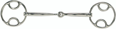 Loose Ring Snaffle Small Lozenge | Double Jointed Bit for Po