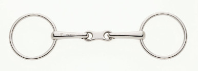 French Link Loose Ring Snaffle - Basic Bit, Thin Mouthpiece