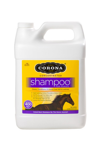 Corona Shampoo: Horsemen's Choice for Stronger Mane & Tail.