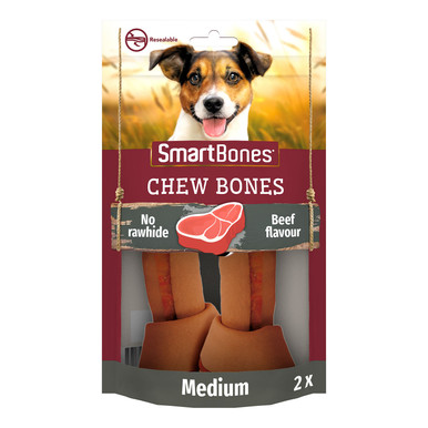 SmartBones Beef Medium Bones (Pack of 2)