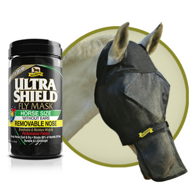 Absorbine UltraShield Fly Mask With Removable Nose