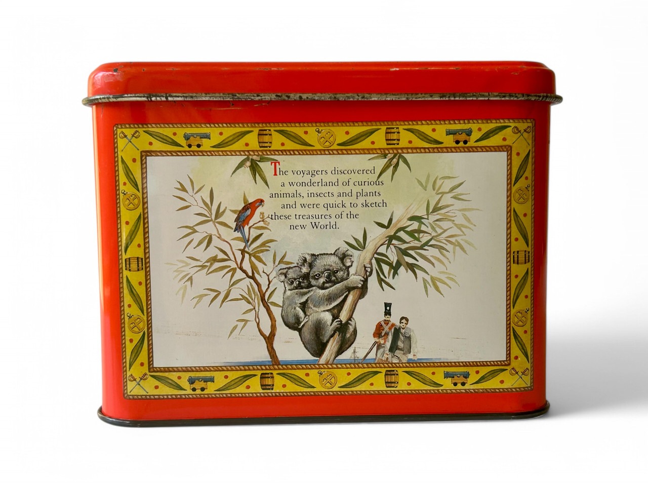 Vintage PARADISE First Fleet Bicentennial Selection biscuit tin 1980's ...