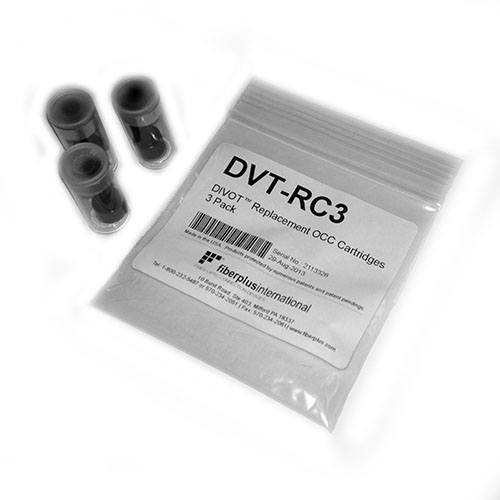 Divot Bare Fiber Adapter Replacement OCC Cartridges - DVT-RC3
