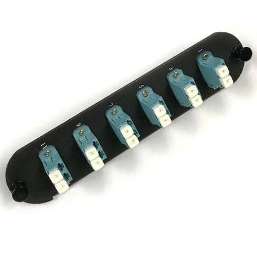 Corning CCH Compatible LC MM 12F Adapter Panel - Aqua