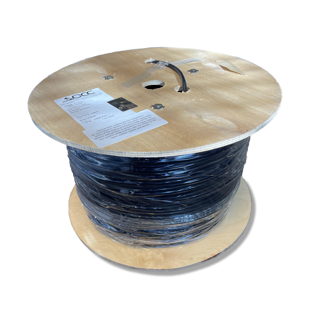 OCC Singlemode Indoor/Outdoor Cable Plenum - Black - Bulk