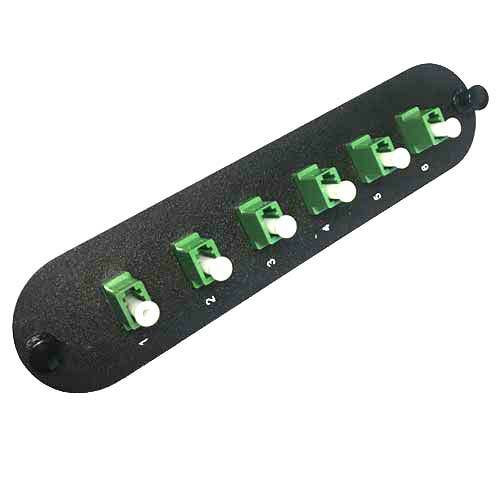 Corning CCH Compatible LC/APC SM 6F Adapter Panel - Green