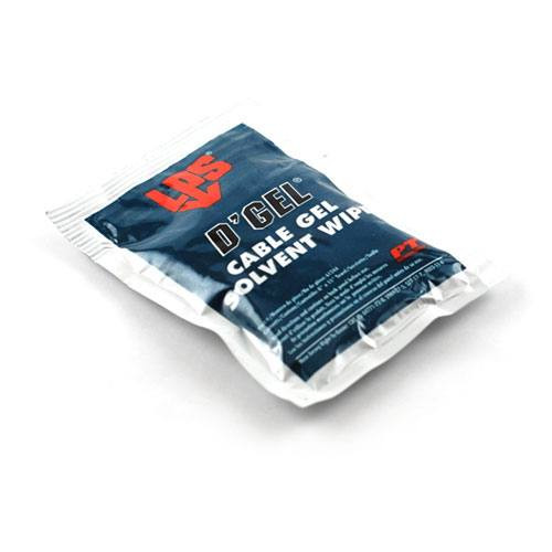 D' Gel Cable Gel Solvent Wipe - 12 Pack - 31244