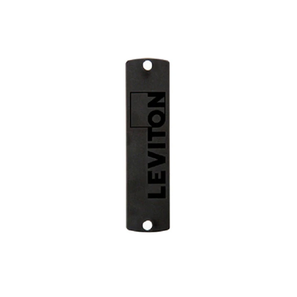 Leviton Black Blank Fiber Adapter Plate - 5F100-PLT *Clearance*