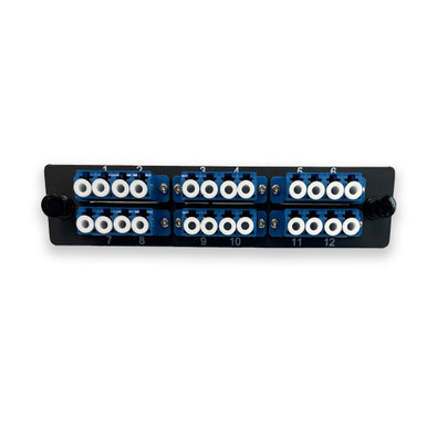 LGX LC SM 12F LGX Adapter Panel Blue