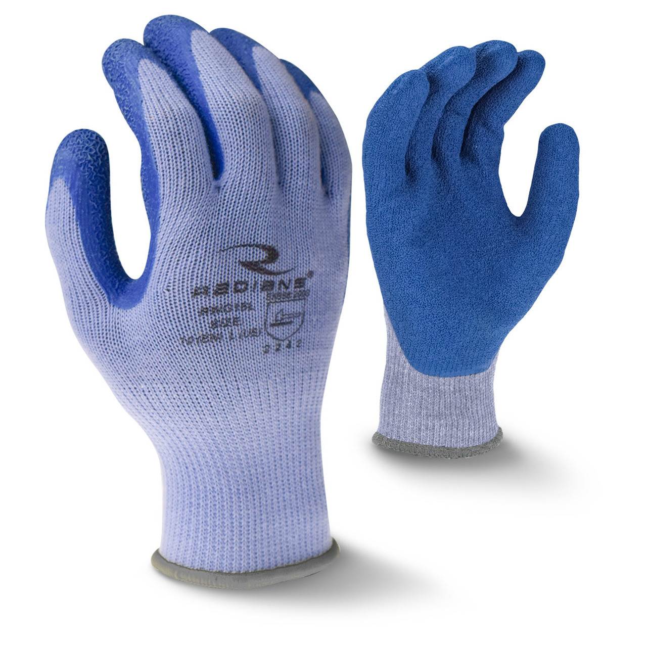 Crinkle Latex Palm Coated Glove - Safety Imprints