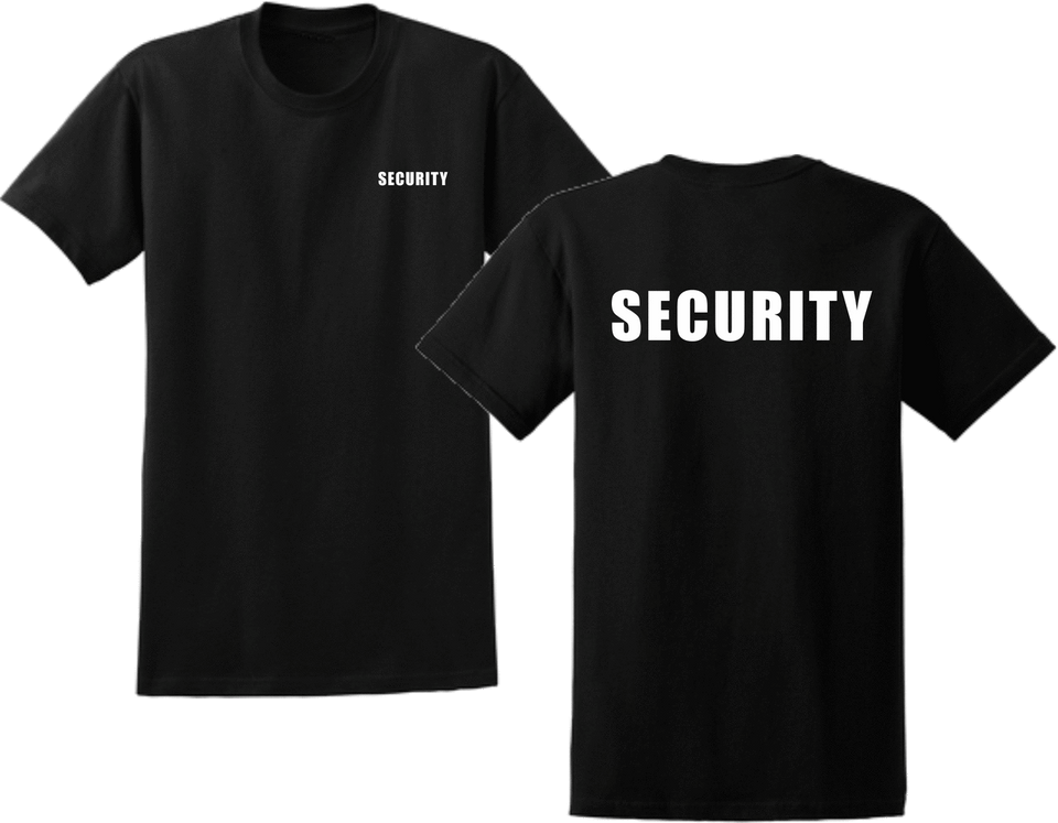 Black Security SS T Shirt