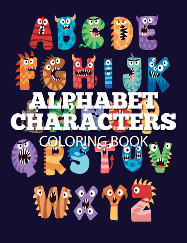 Kewl Koloring - Alphabet Characters Coloring Pages
