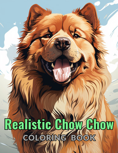 Kewl Koloring - Realistic Chow Chow Dog Coloring Pages