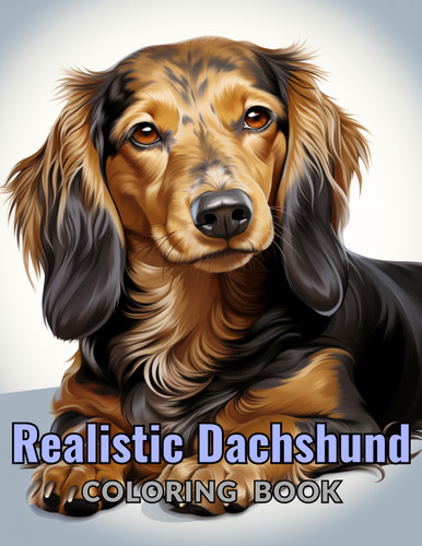 realistic dachshund coloring pages