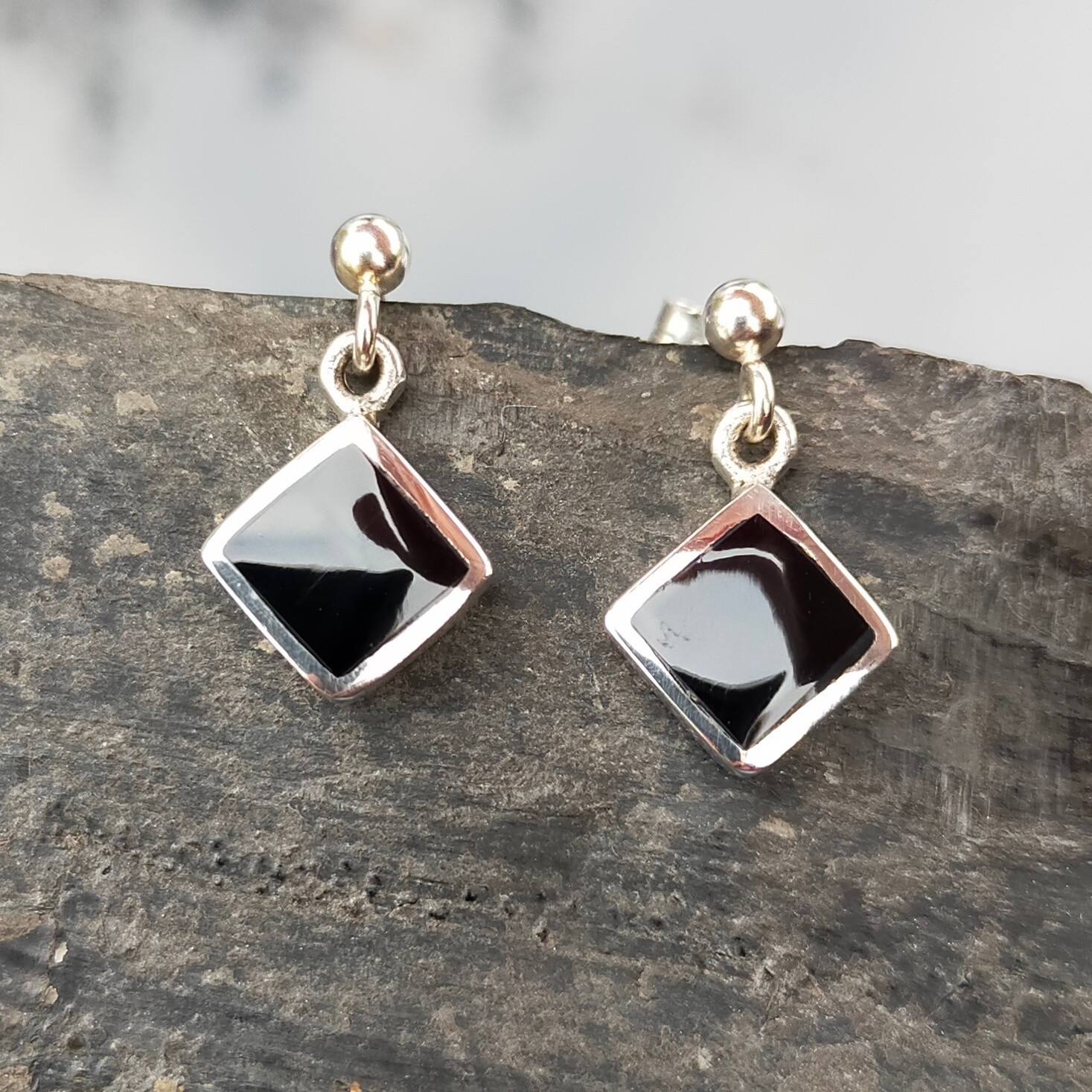Whitby Jet Earrings | Handcrafted Jewellery | Aurora Jet