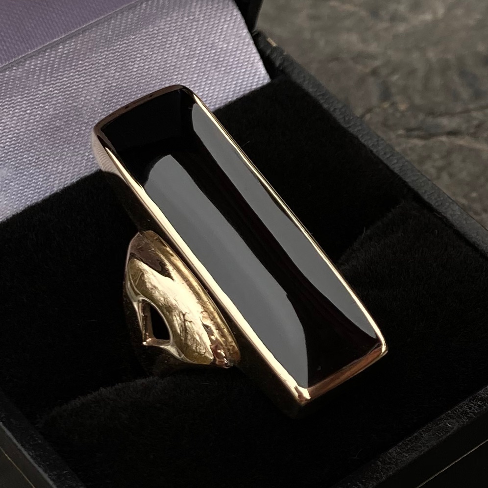 New Range of 9ct Gold Whitby Jet Rings - Aurora Jet