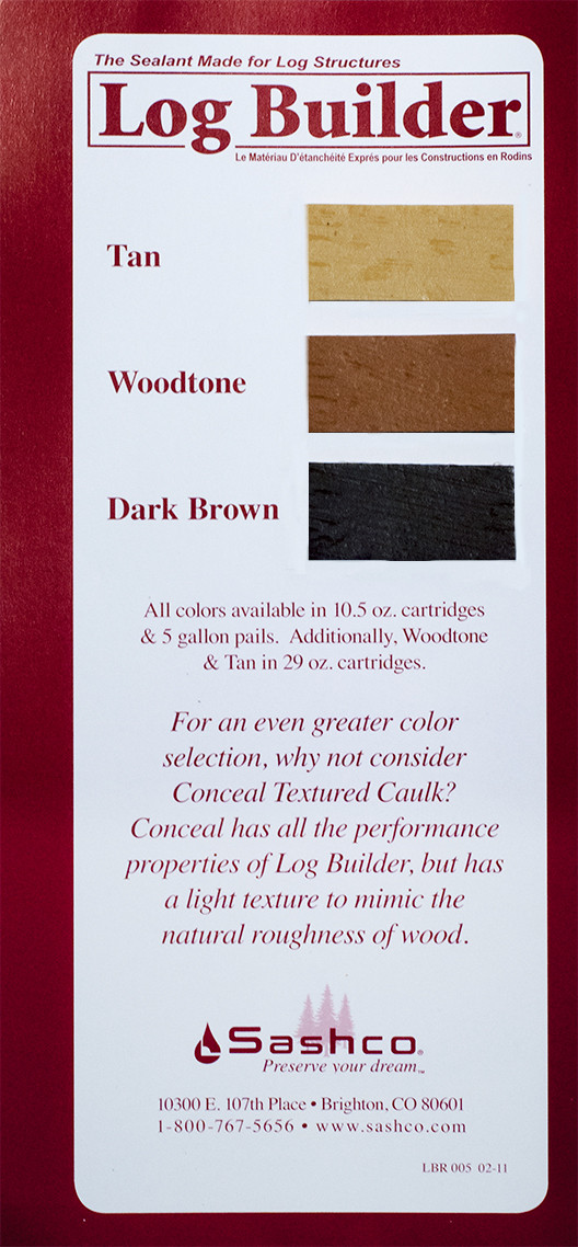 Log Builder Sealant - Log Building Supply