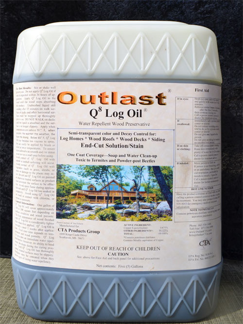 Outlast Q8 Log Oil - Log Building Supply