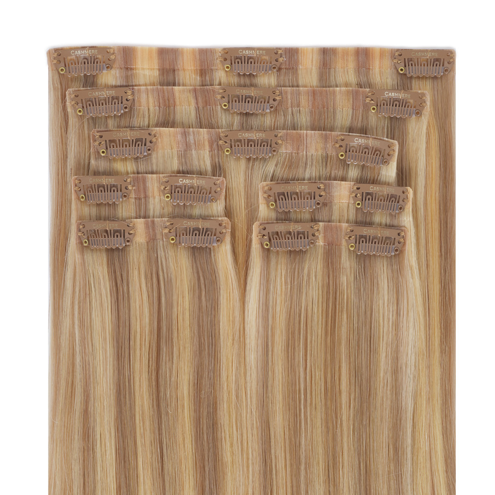 Sunset Blonde Seamless Clip In Hair Extensions | Cashmere Hair