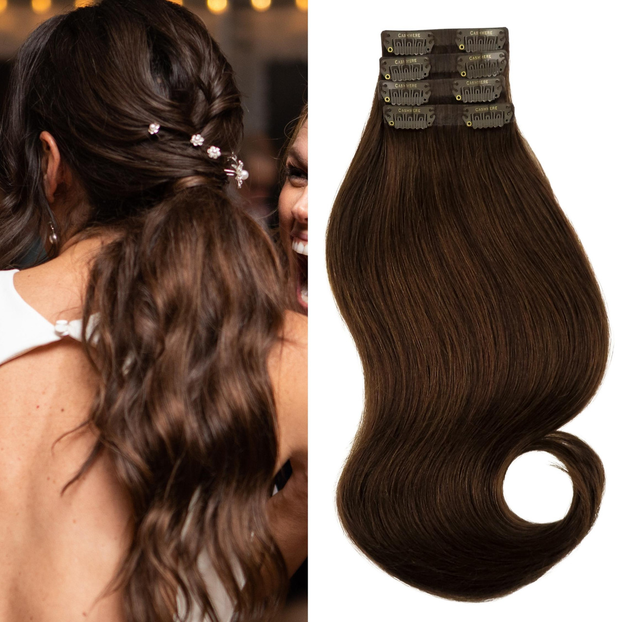 Brown Fill In Extensions | Cashmere Hair