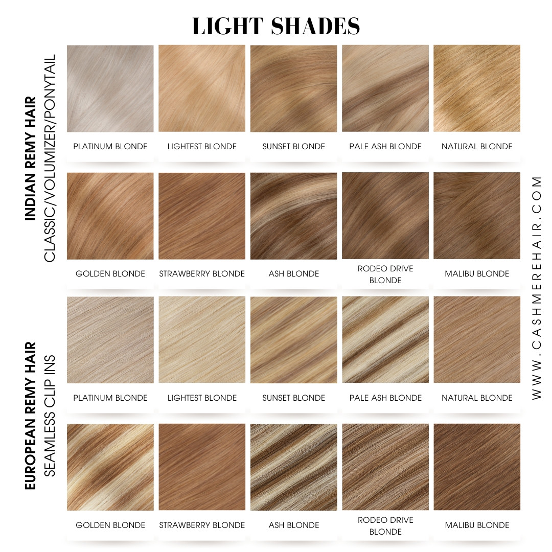 Blonde Hair Colour Swatches: Explore Shades from Golden Aura to Soft Pastel