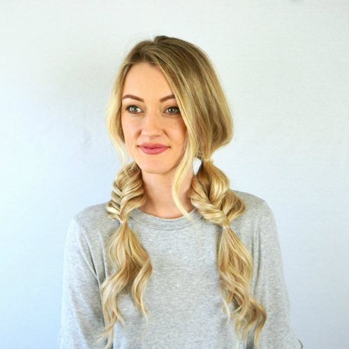 Mini Fishtail Pig Tail Braids - CASHMERE HAIR