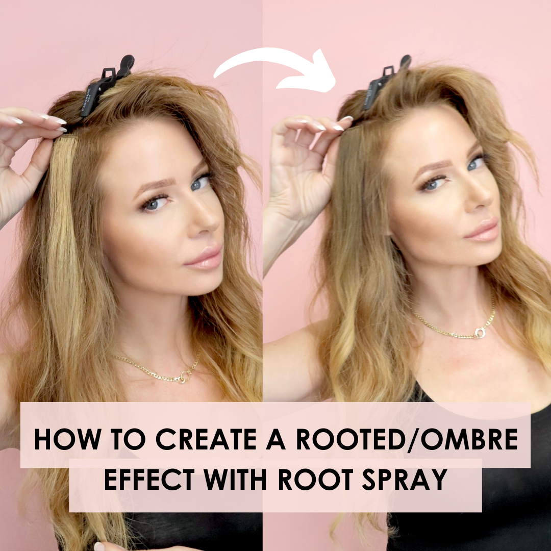 How To Create A Rooted or Ombre Effect on Clip In Hair Extensions by ...