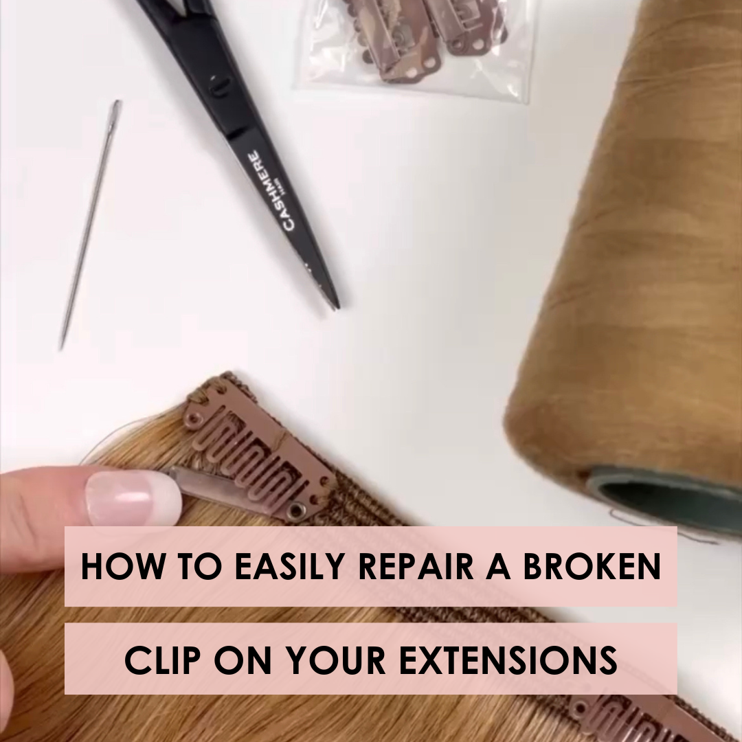 How To Easily Fix A Broken Extension Clip On Your Extensions At Home ...