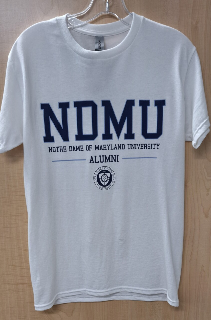 NDMU Alumni S/S White LG - NDMU Giftshop